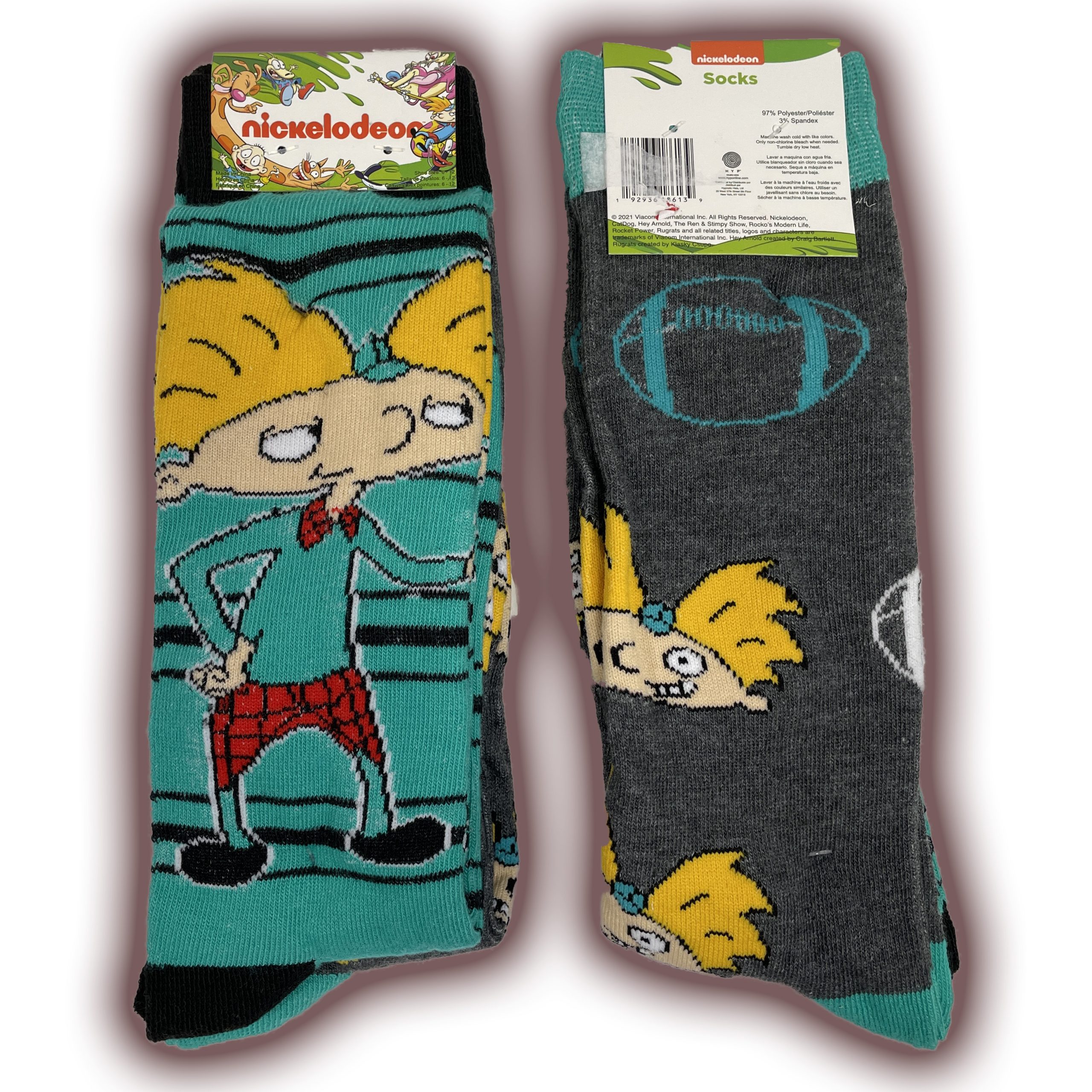 Hey Arnold Socks – 2 Pairs – MostlySocks.com