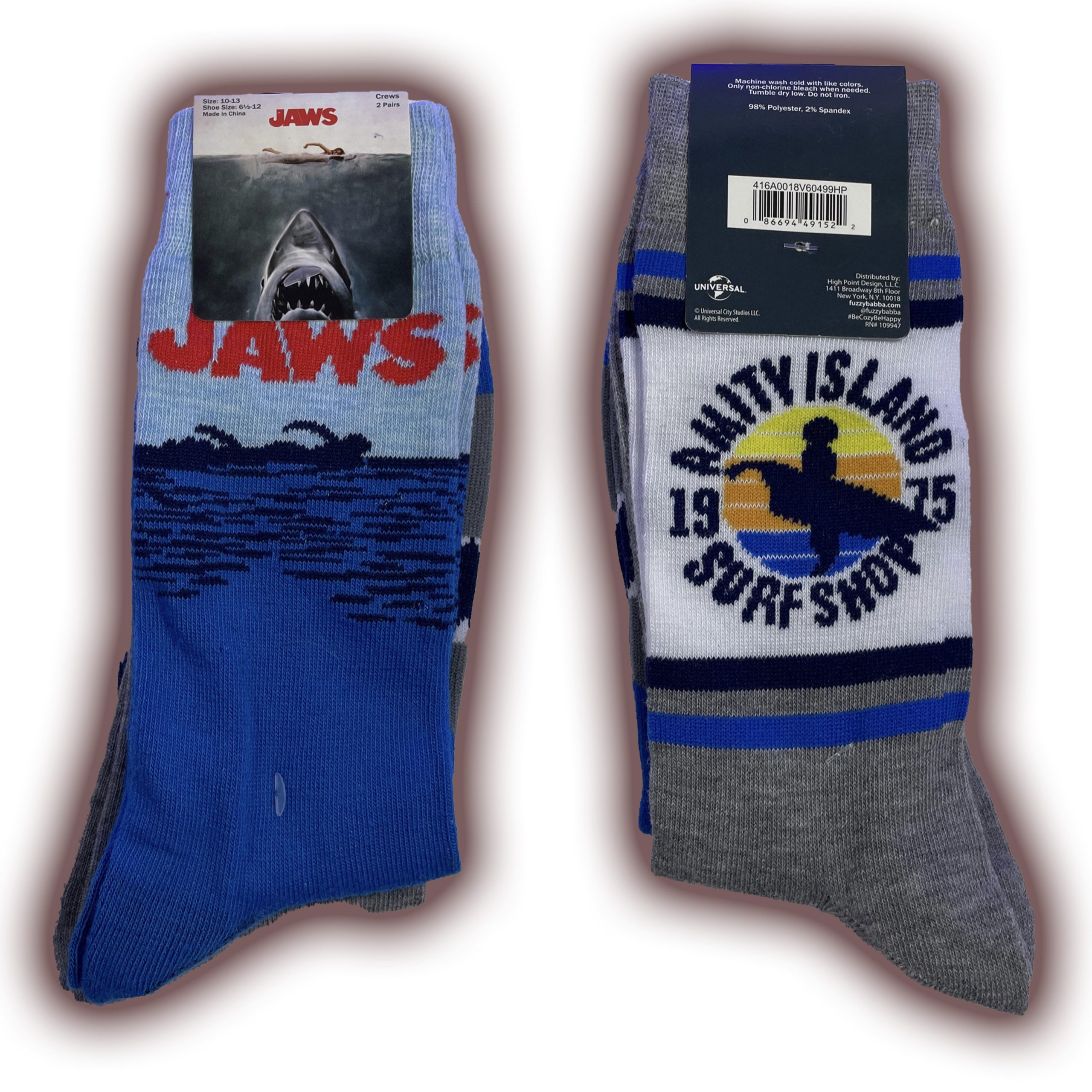 Jaws Socks – 2 Pairs – MostlySocks.com